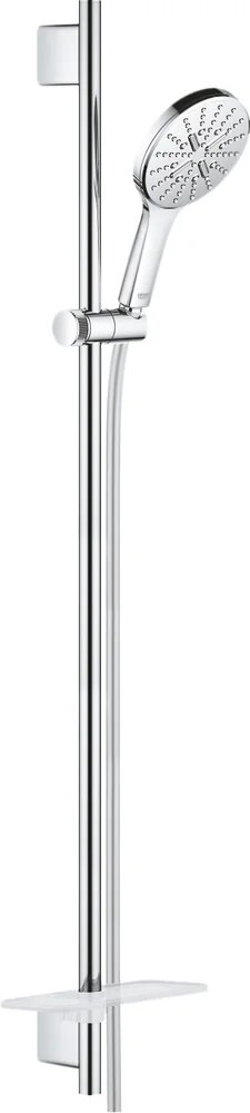 Душевой гарнитур Grohe Rainshower SmartActive 26578000 хром, глянцевый, латунный, 3 режима струи, лейка для душа со шлангом и штангой, с функцией экономии воды