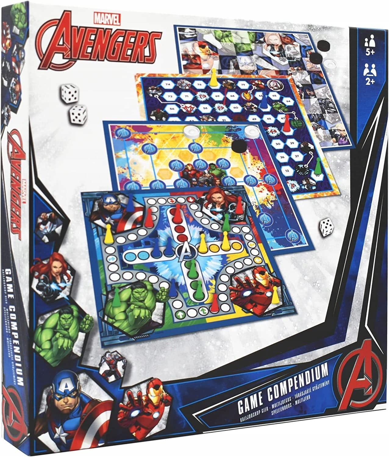Настольная игра Shuffle The Avengers Modern Classics Калейдоскоп 4 в 1, разноцветный