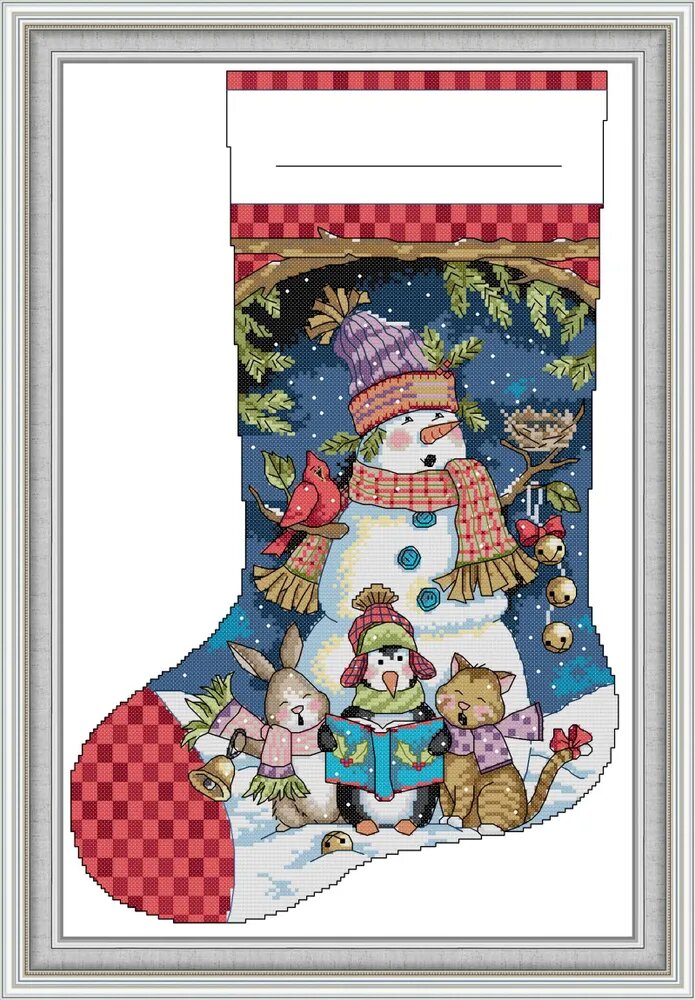 NKFвышивка крестом наборы, Схема на 14CT "Рождественские гимны",34*50CM