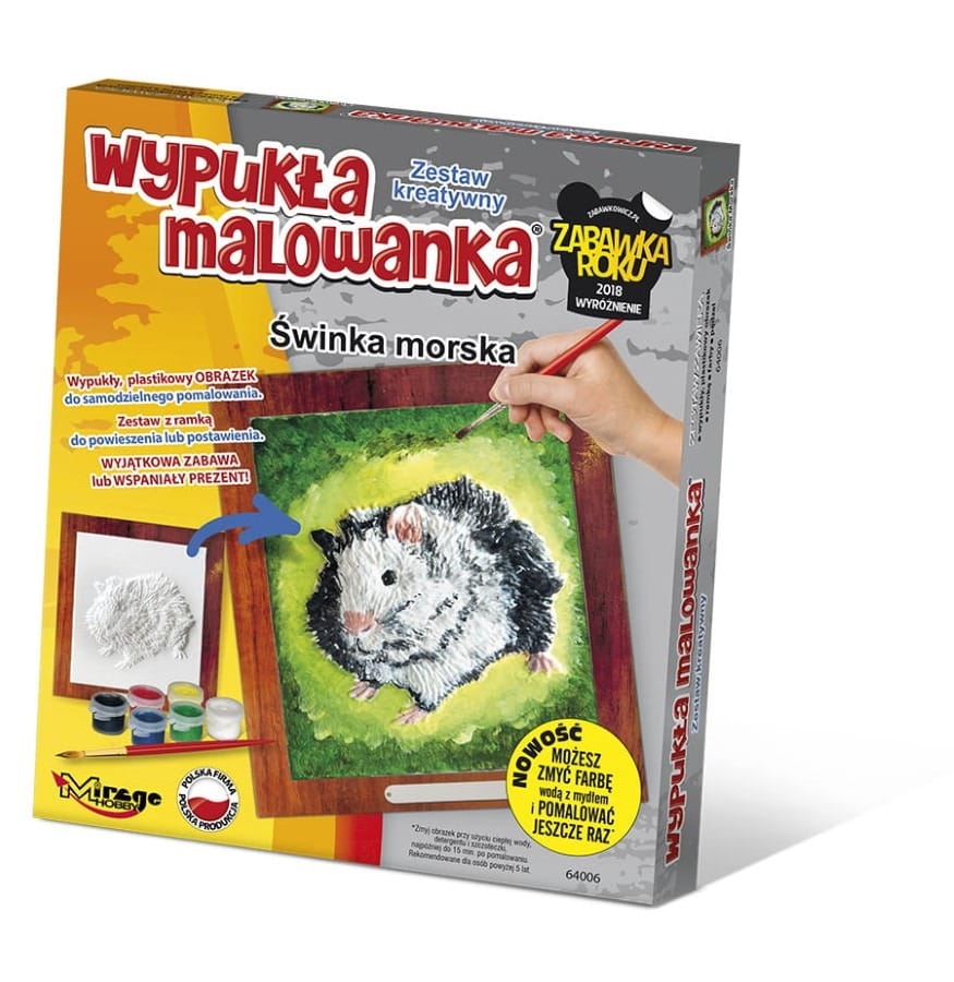Набор для рисования, росписи Mirage Hobby Выпуклая раскраска Пушистики Морская свинка