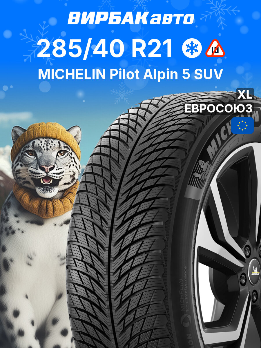 Зимние шины MICHELIN Pilot Alpin 5 SUV 285/40R21 109V XL, зимняя автомобильная резина