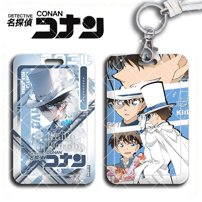Чехол для студенческого билета Detective Conan Кайто Кид с коротким шнурком для ID и проездного Узор A01