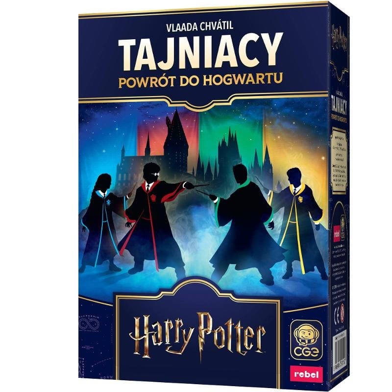 Настольная игра Rebel Tajniacy: Возвращение в Хогвартс, черный, золотой