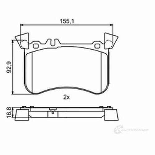 Комплект пер тормозных колодок 4-matic MERCEDES X156 W176 C117 A0084203220 Valeo 670552