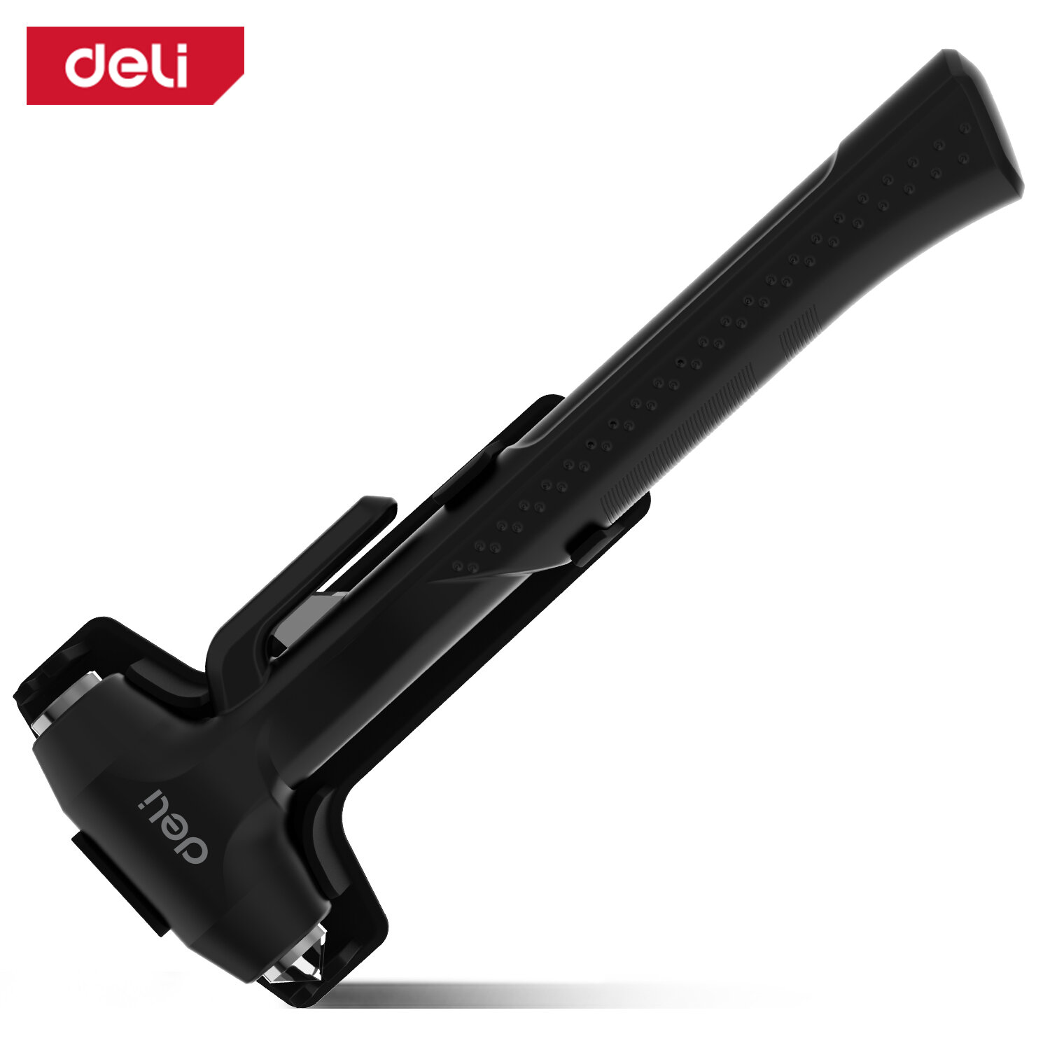 Молоток аварийный с ножом для ремня Deli DL871001