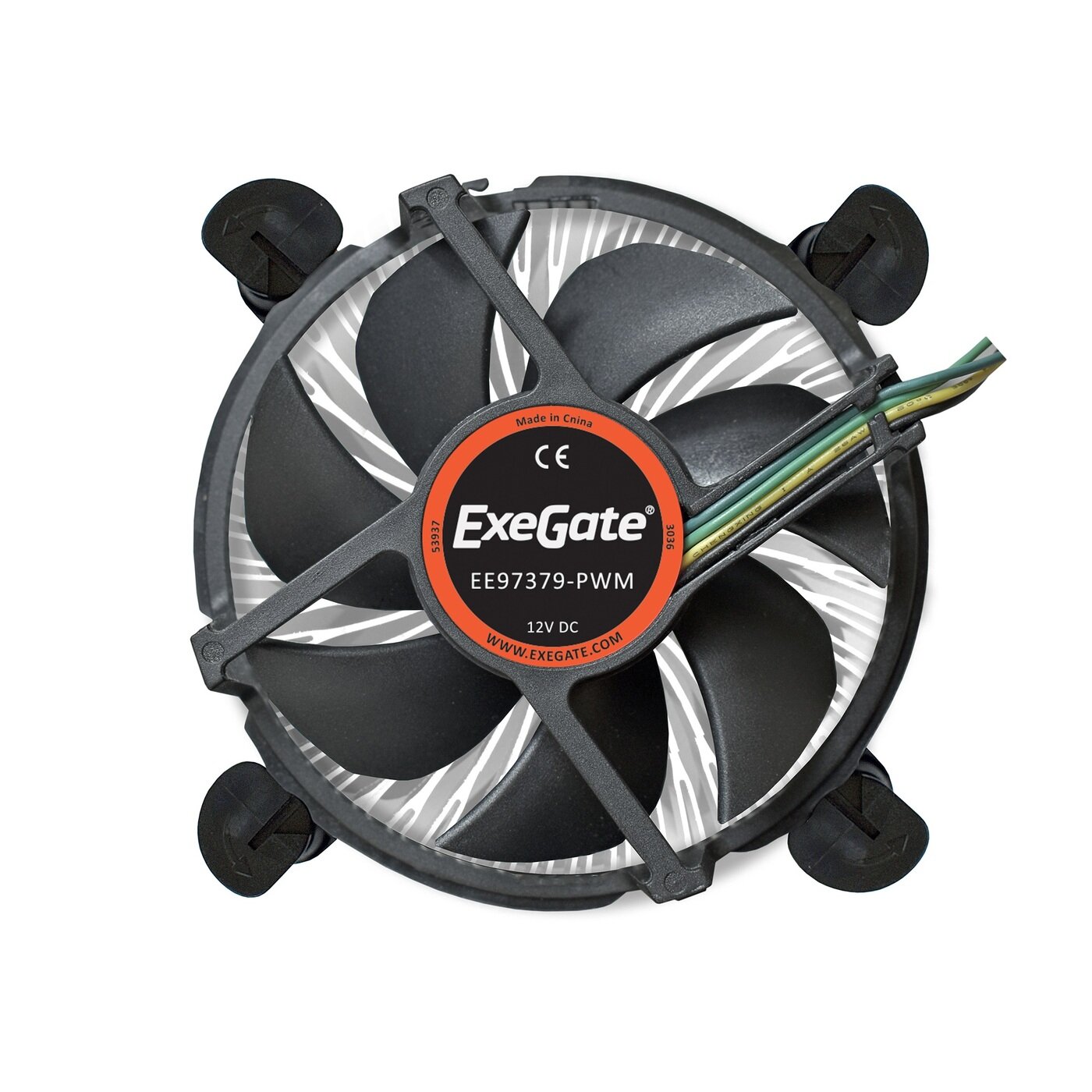 Кулер ExeGate EE97379-PWM (TDP 65W, Fan 92mm, Hydro bearing, на защелках, с термопастой, RTL)