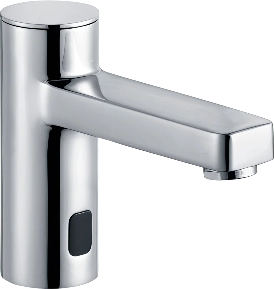 Смеситель для раковины Kludi Zenta 3810005 сенсорный, хром, глянцевый, кран для ванной в раковину, из латуни, с функцией экономии расхода, для инвалидов