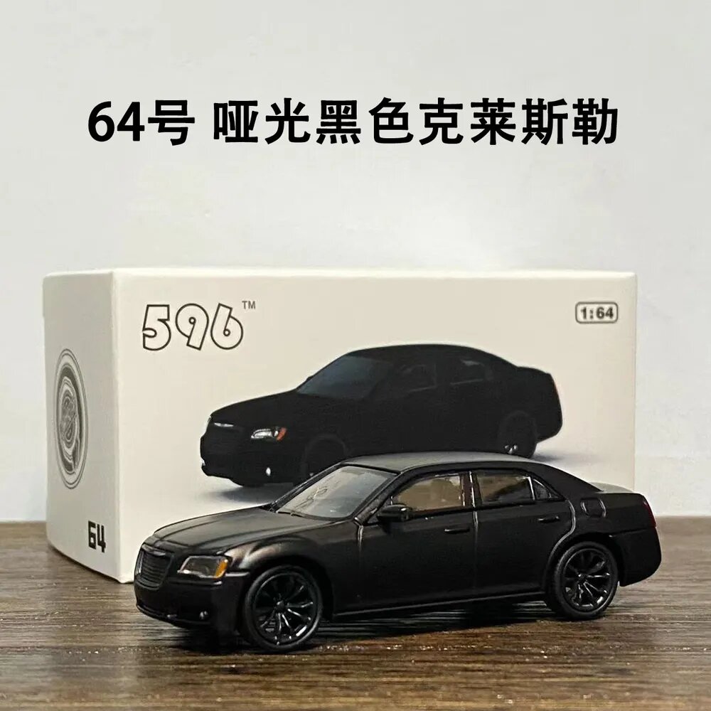 Машинка 596 MODEL 1:64 Chrysler matte black Die-cast Alloy Model Collection Toy Children Gifts