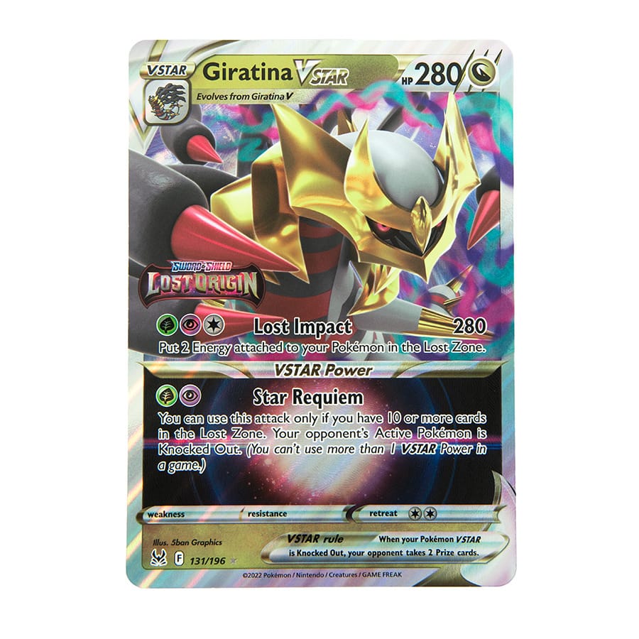 Дополнение для настольных игр Pokemon TCG Giratina VStar, Lost Origin Oversized, промо-карта