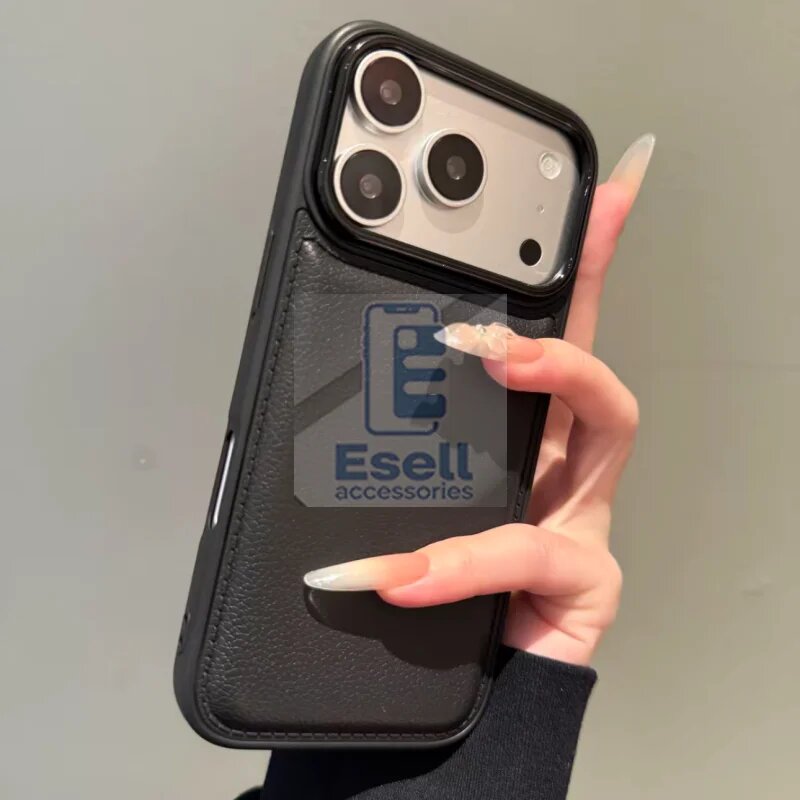 Защитный чехол с текстурой личи и большим вырезом для камеры для iPhone XR, модифицированный корпус в стиле 17 Pro, удобный чехол для 11-17 Pro