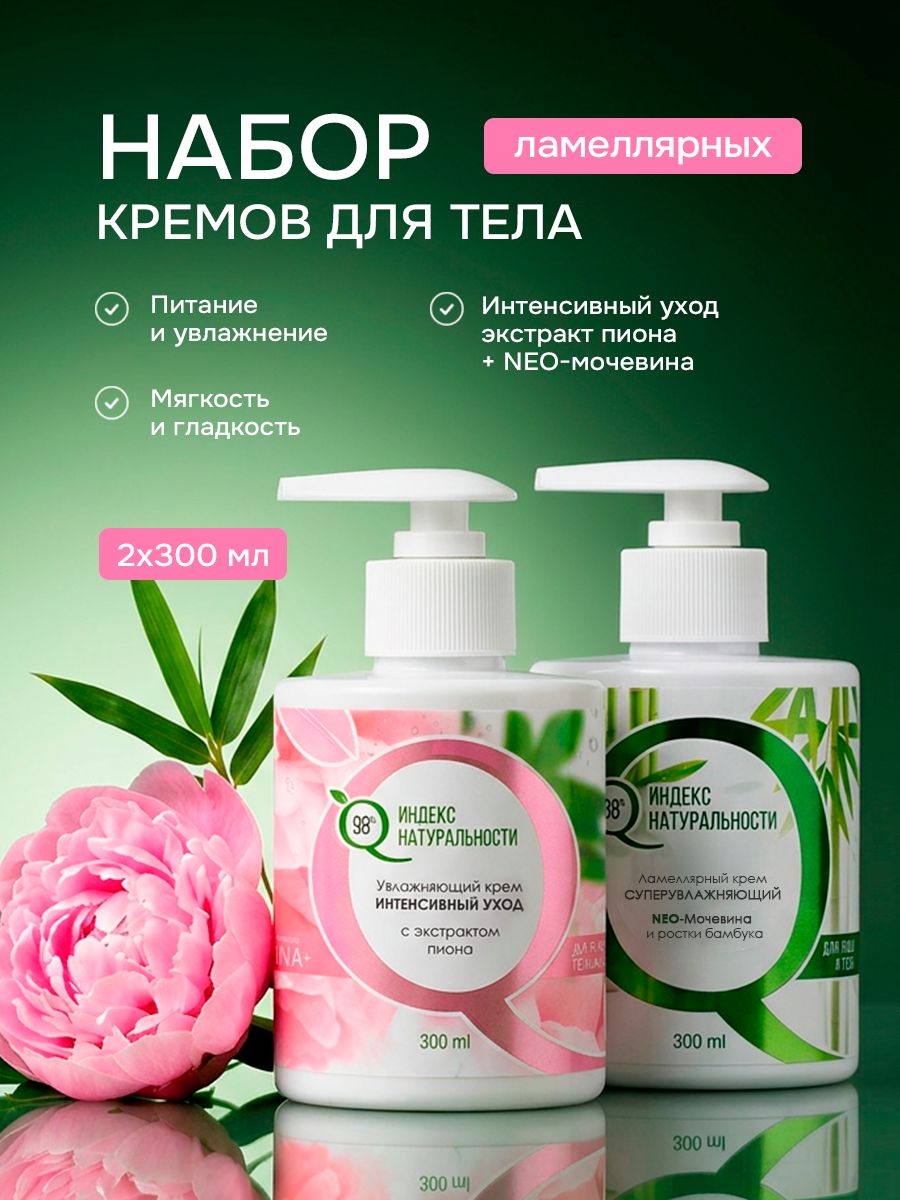 Индекс натуральности Набор крем для тела с мочевиной