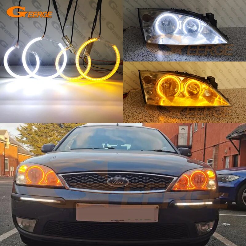 Светодиодный комплект "ангельские глаза" для Ford Mondeo MK3 2000-2007, белый