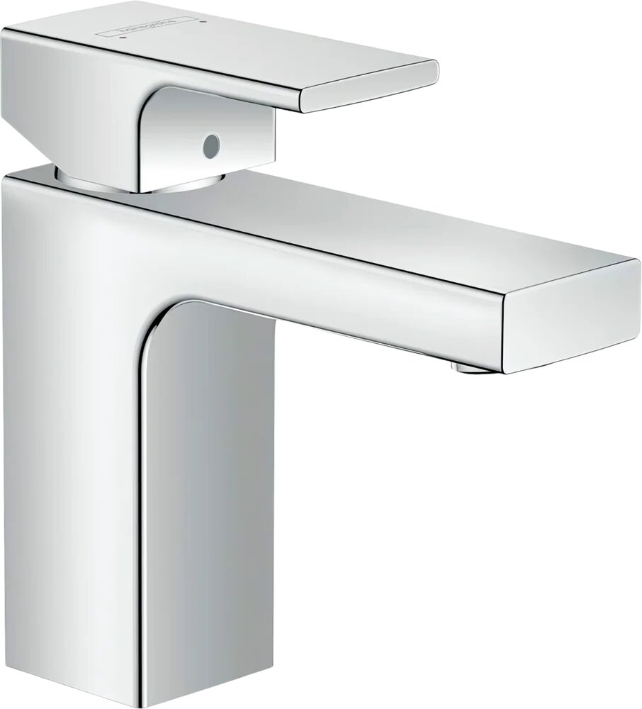 Смеситель для раковины Hansgrohe Vernis Shape 71561000 хром, глянцевый, кран для ванной в раковину, из латуни, рычажный, с керамическим картриджем, с функц