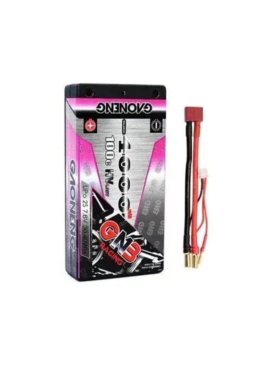 Аккумулятор GNB 4000mAh 2S 7.6V 100C/200C для радиоуправляемых игрушек, T-разъем