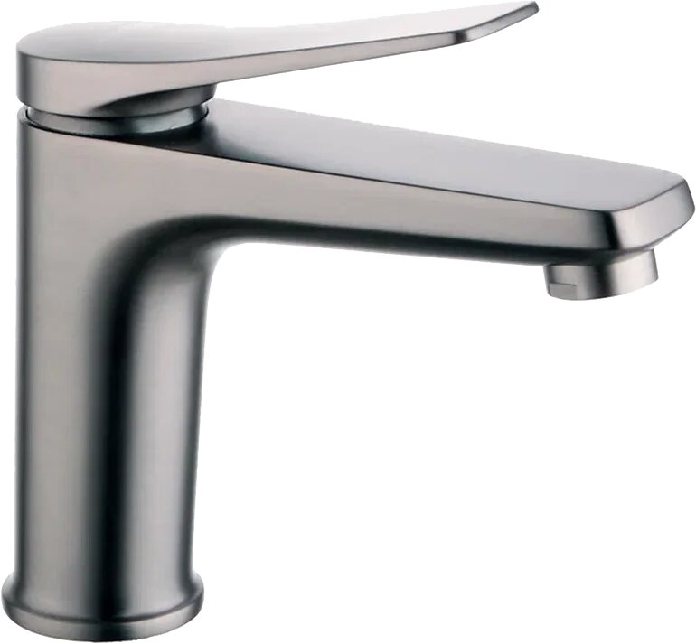 Смеситель для раковины Lemark Bronx LM3706GM матовый, кран для ванной в раковину, из латуни, рычажный, с керамическим картриджем, с донным клапаном
