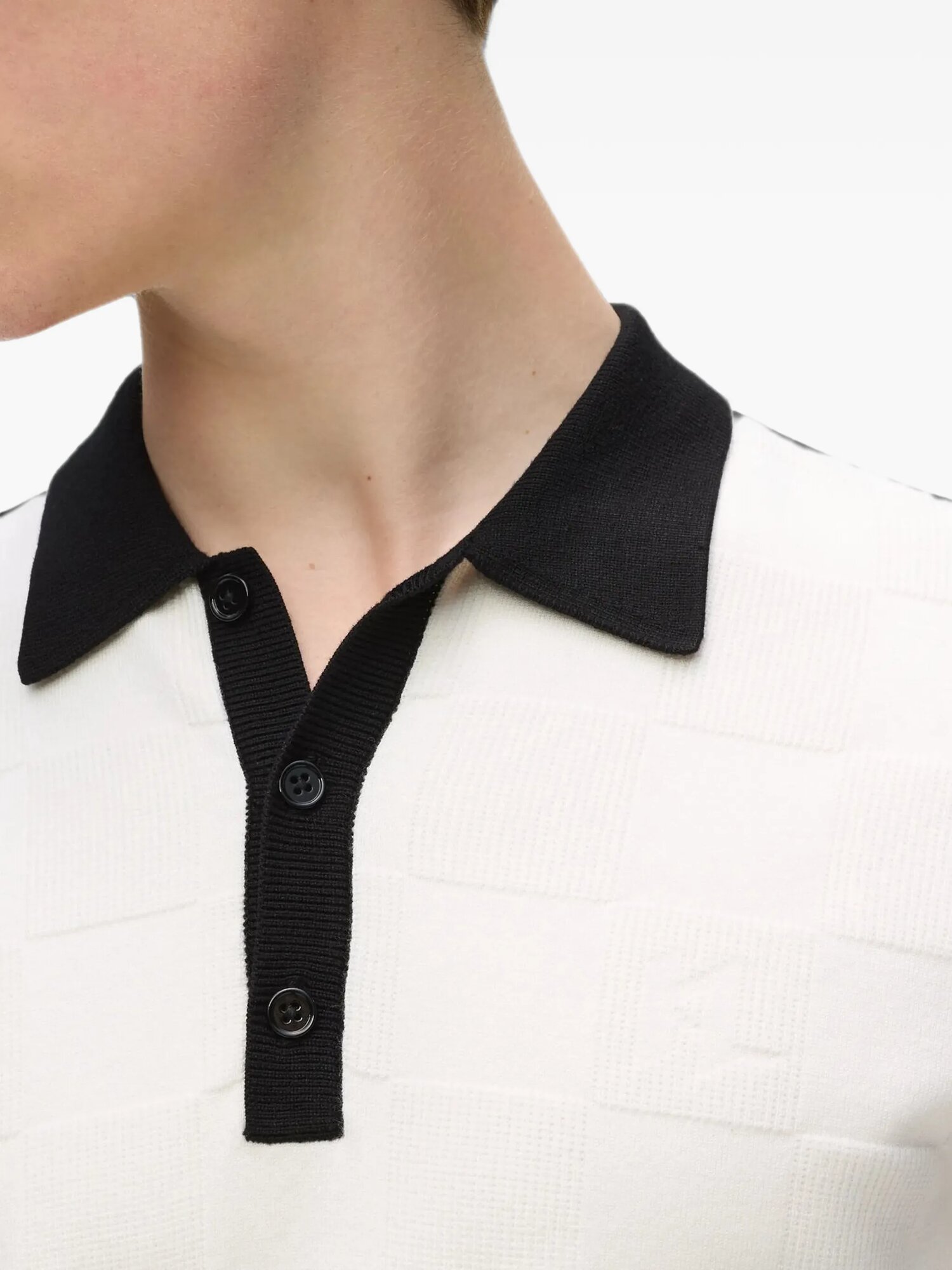 Рубашка Karl Lagerfeld Monogram checked polo shirt, размер 54-56 — фото 1