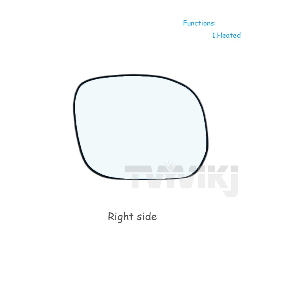Левое и правое боковые зеркала заднего вида для Honda N-box JF3 JF4, стекло с RH side mirror