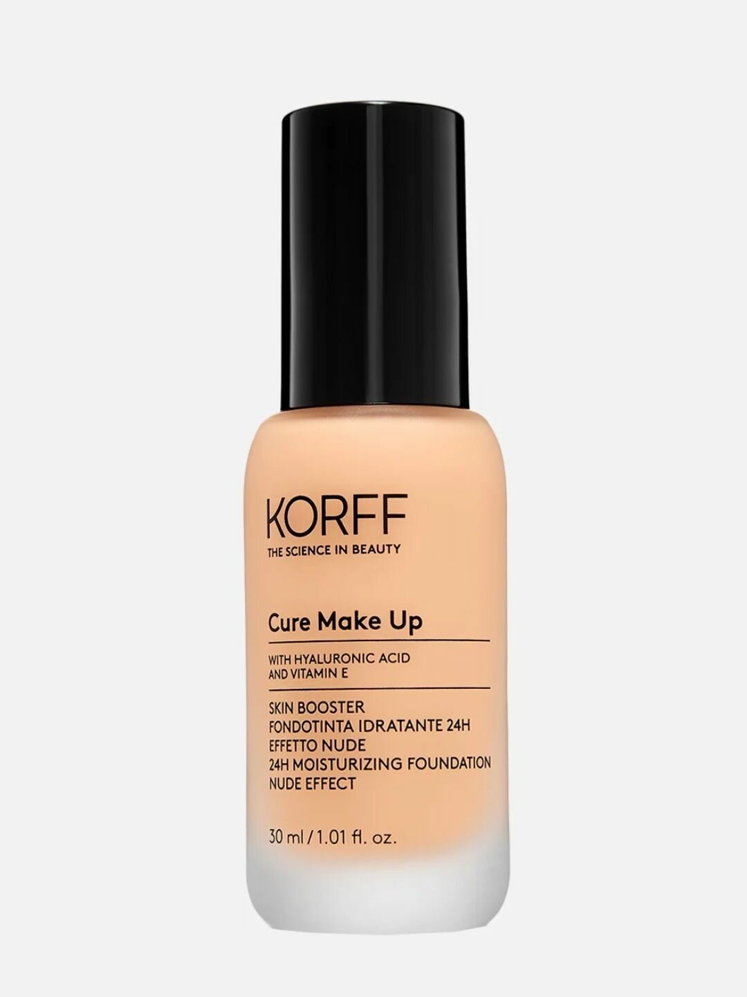 Легкая тональная основа для лица KORFF cure make up skin booster 24h moisturizing nude effect 05