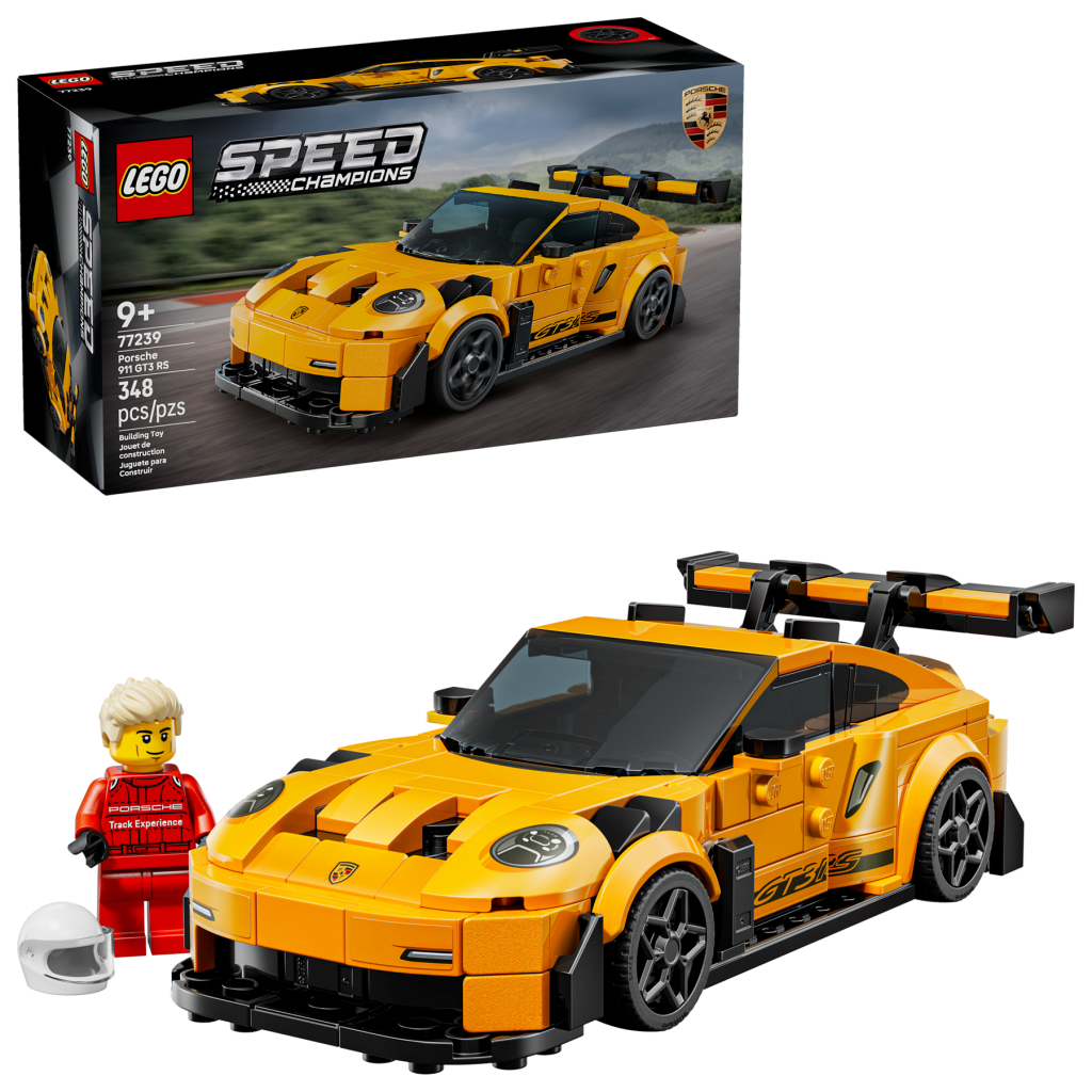 Конструктор LEGO Speed Champions Porsche 911 GT3 RS 77239, 348 деталей, от 9 лет