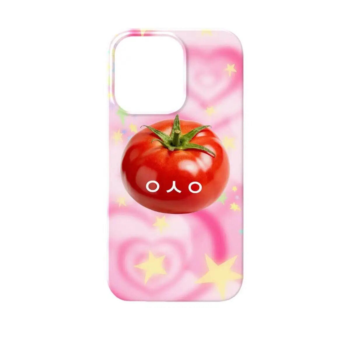 Противоударный чехол для iPhone в стиле INS с рисунком томатов и Красный, Tomato, For iPhone 16
