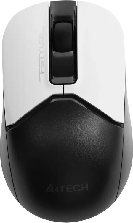Мышь беспроводная A4TECH Fstyler FB12, Bluetooth/Радио, оптическая, USB, 1200dpi, белый и черный