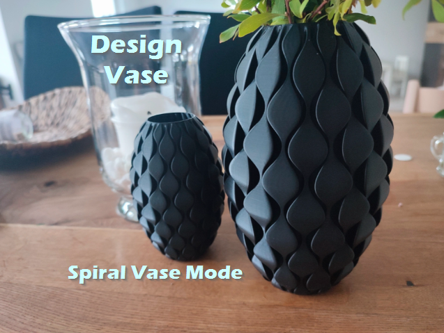 Ваза декоративная спиральная, 3D-печать, 3DOPRU арт. VASE-PR-800538