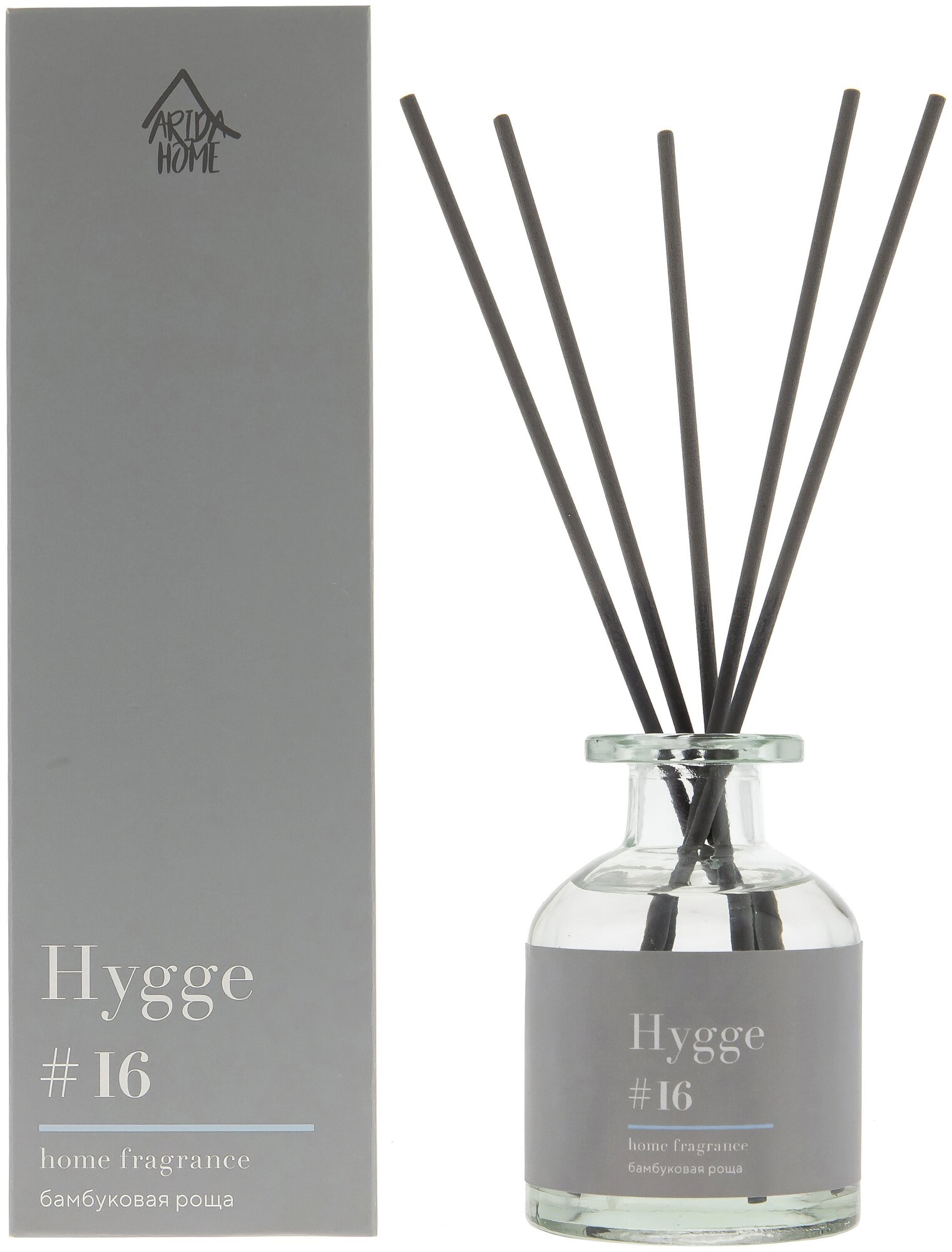 Ароматический диффузор Arida Home Hygge 16 Бамбуковая роща 100 мл