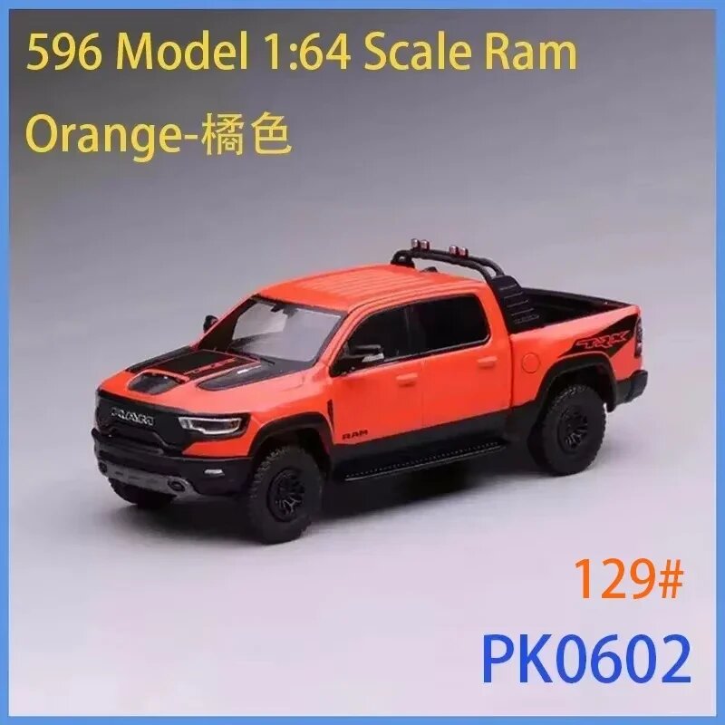WELLY Модель автомобиля Ram 596 1:64 Оранжевый, Orange