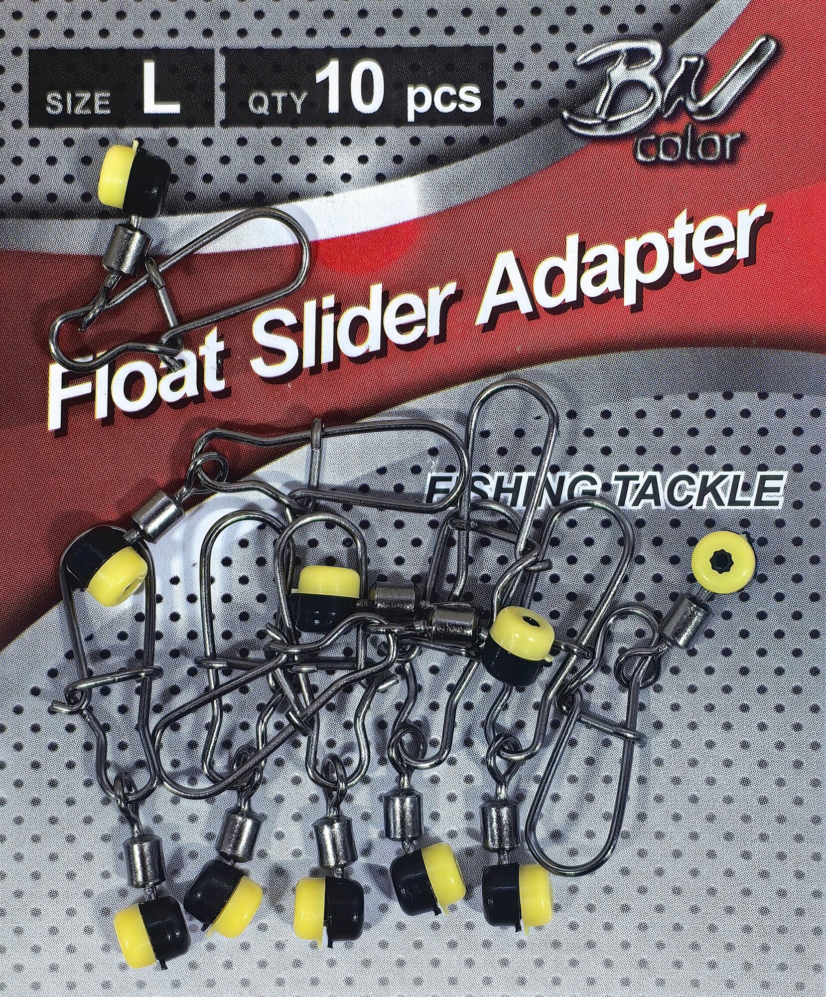 Крепеж для скользящего поплавка Namazu FLOAT SLIDER ADAPTER, цв. BN, р. L (уп.10 шт)