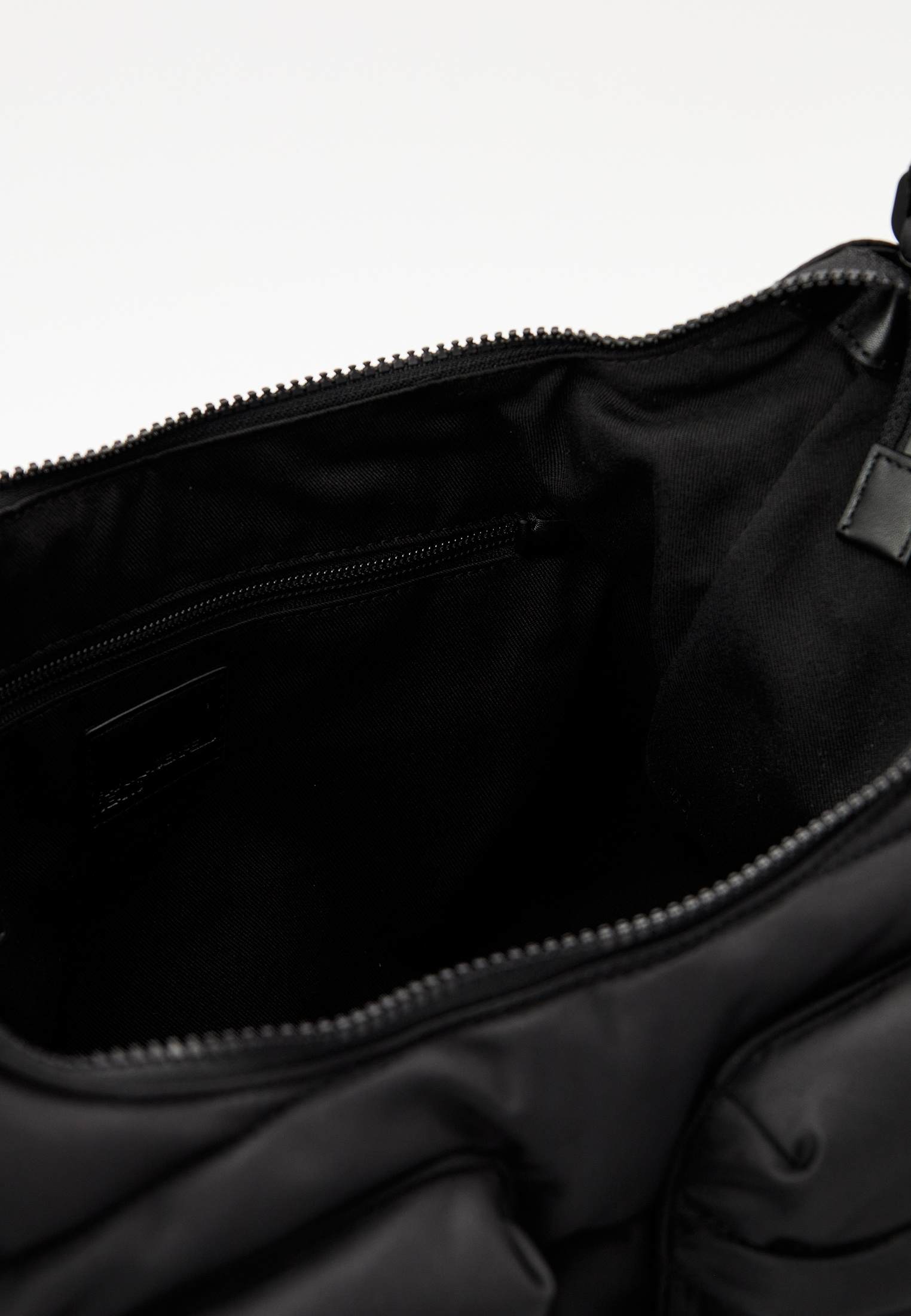 Сумка хобо KARL LAGERFELD JEANS PADDED, фактура стеганая, матовая, черный — фото 1