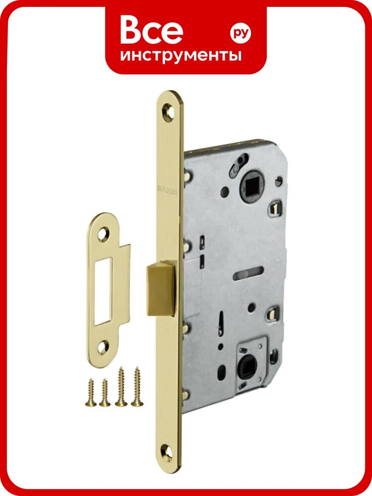 Врезная защелка Fuaro PLASTIC P96WC-50 SG матовое золото 33617
