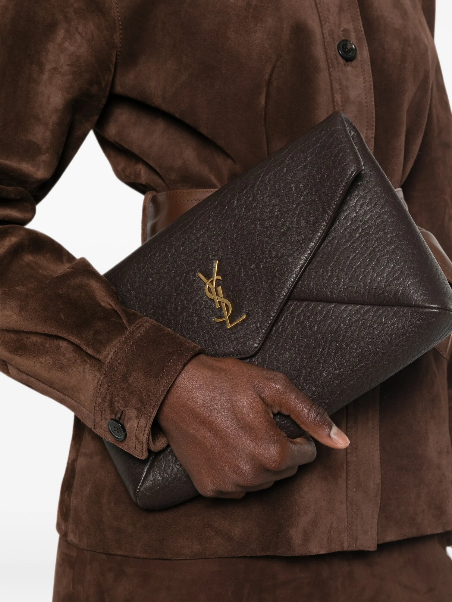 Сумка Saint Laurent Cassandre, brown — фото 1