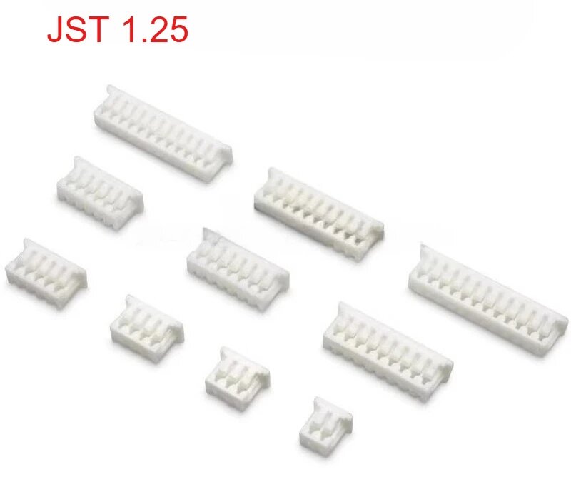 Пластиковые разъемы Oiersan 2/3/4/5/6/7/8/9/10/11/12 контактов 2P, JST1.25mm 50pcs