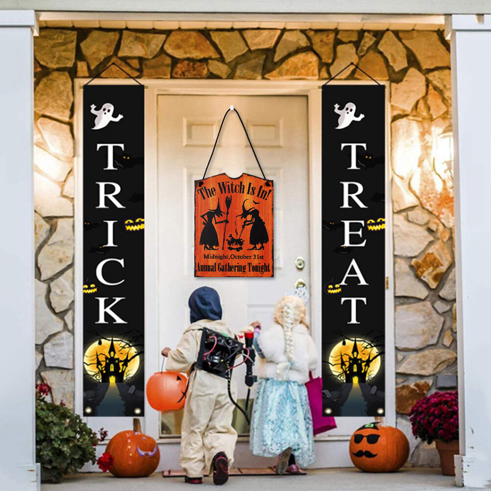 Деревянная Подвеска 1 Шт Halloween 25X19Cm Оранжевый Цвет Легкий Дизайн Подходит Для Дома Школы Офиса Кофейни