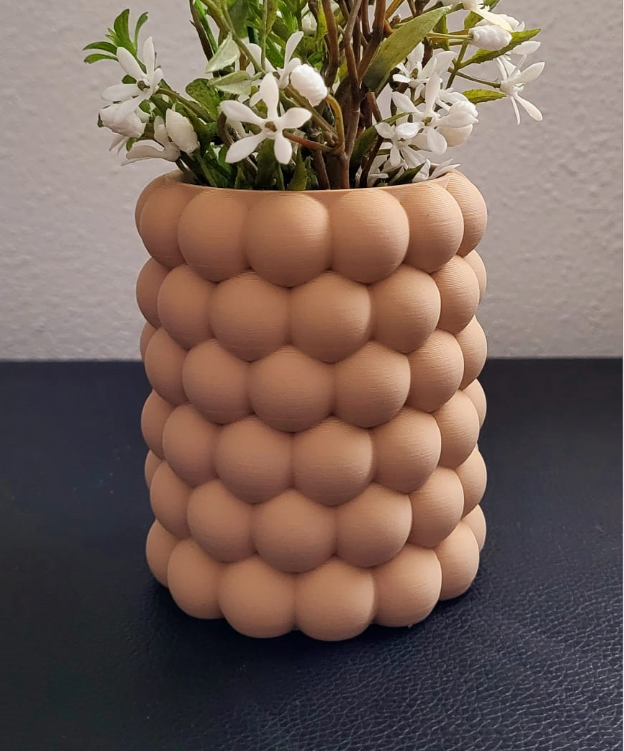 Ваза декоративная дизайнерская, 3D-печать, 3DOPRU арт. VASE-MW-32618