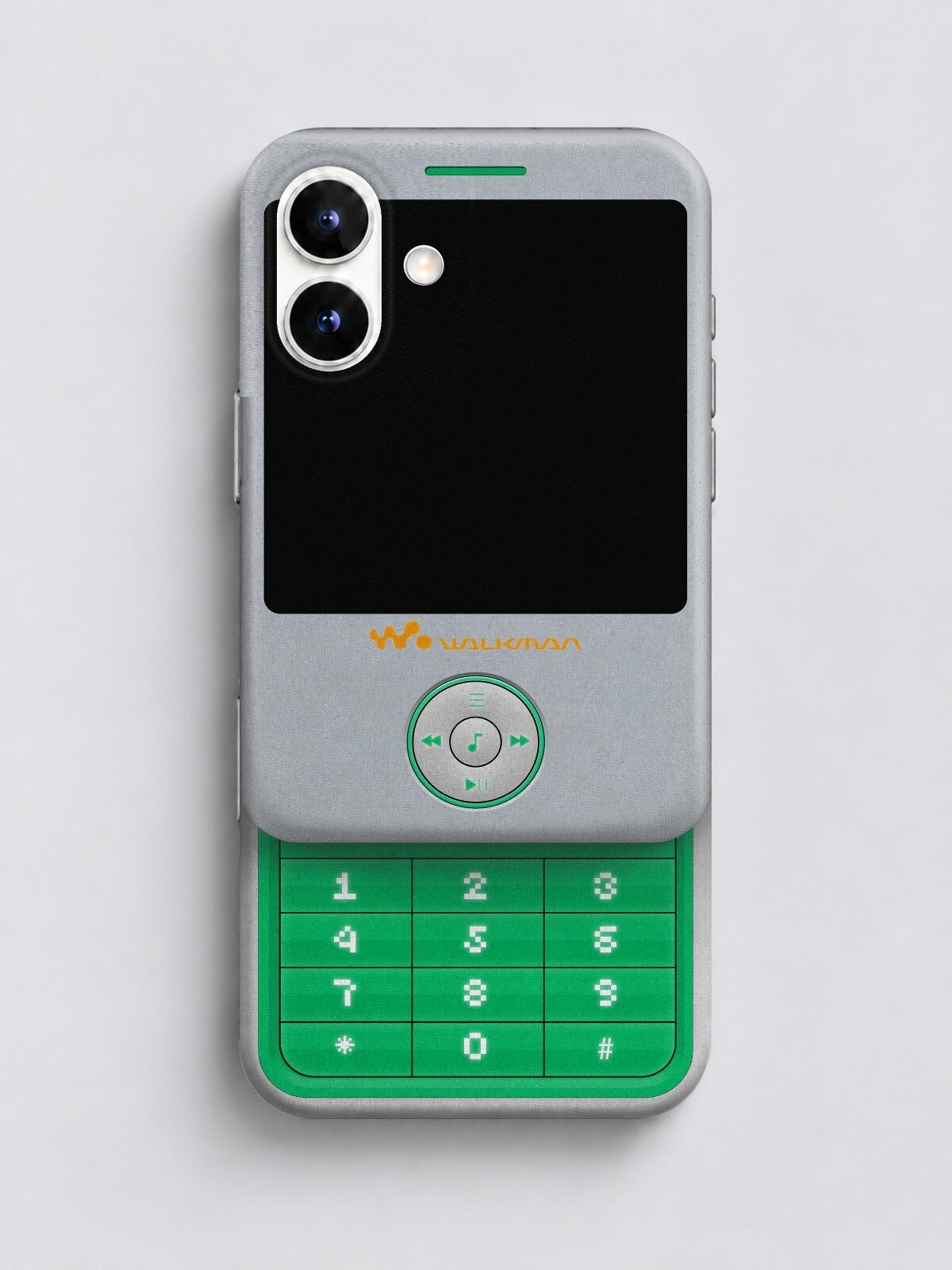 Прозрачный чехол на iPhone 16 Sony Walkman