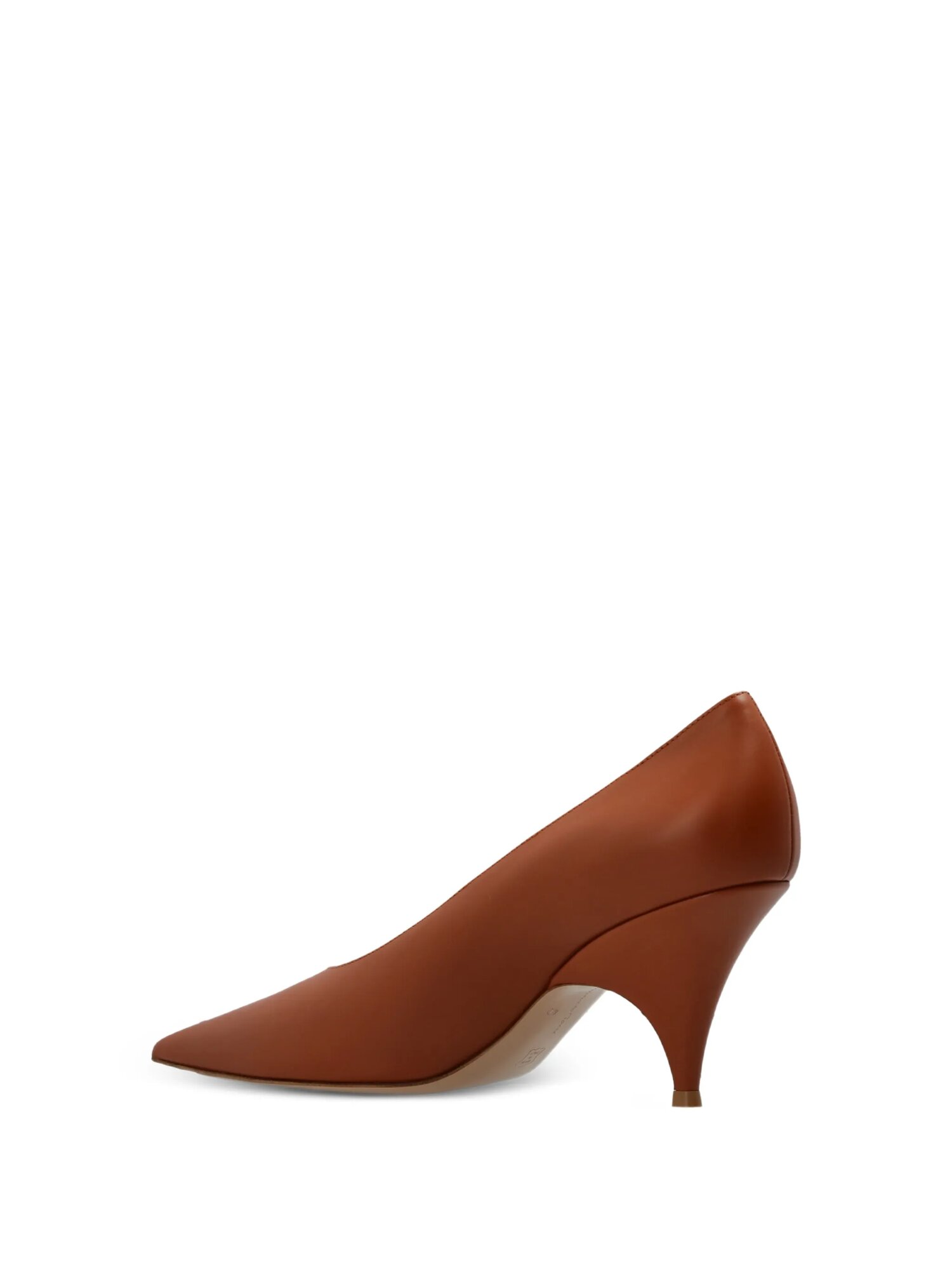 Туфли Gianvito Rossi Sofia leather pumps, размер 37.5, коричневый — фото 1