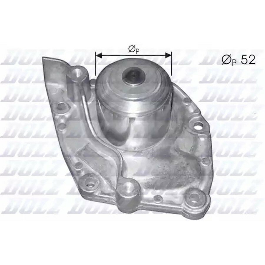 Водяной насос (помпа) Renault Megane II 1.9 dCi 2002 - 2009 DOLZ R229