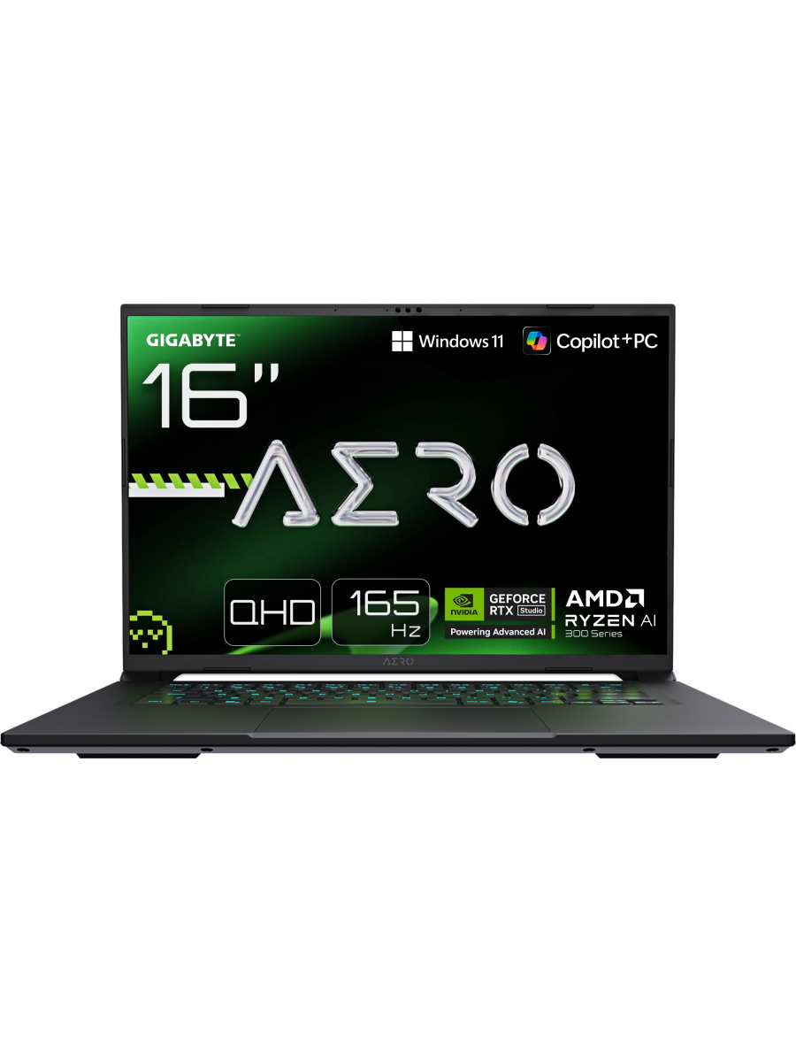 Ноутбук Gigabyte 16" Aero X16 1WH Ryzen AI 7 350/32Gb/SSD1Tb/8Gb/W11H/серебристый