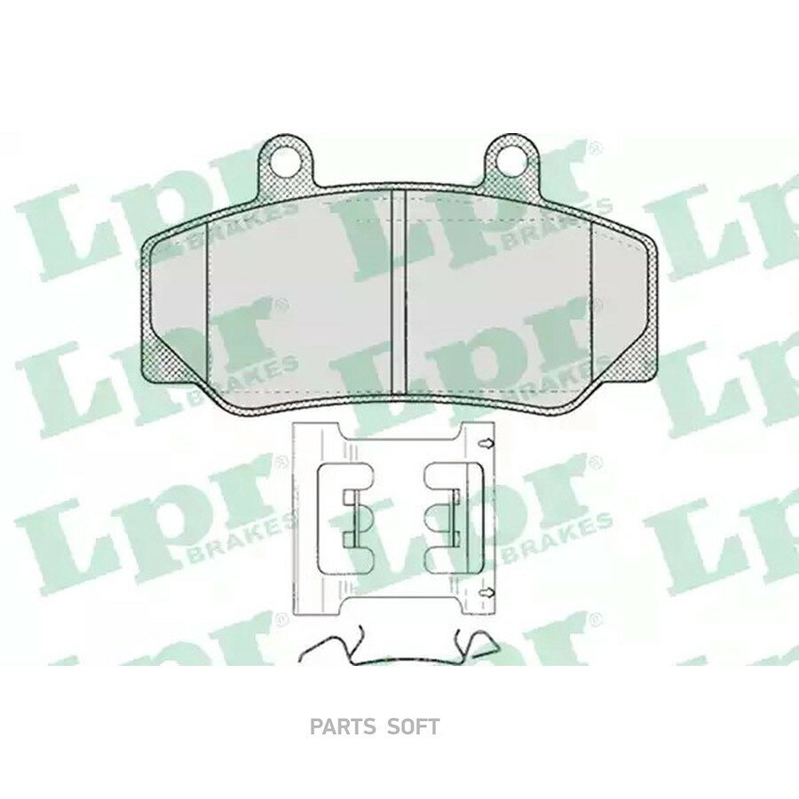LPR 05P318 Колодки тормозные VOLVO 740/760/940/960 82-96 передние