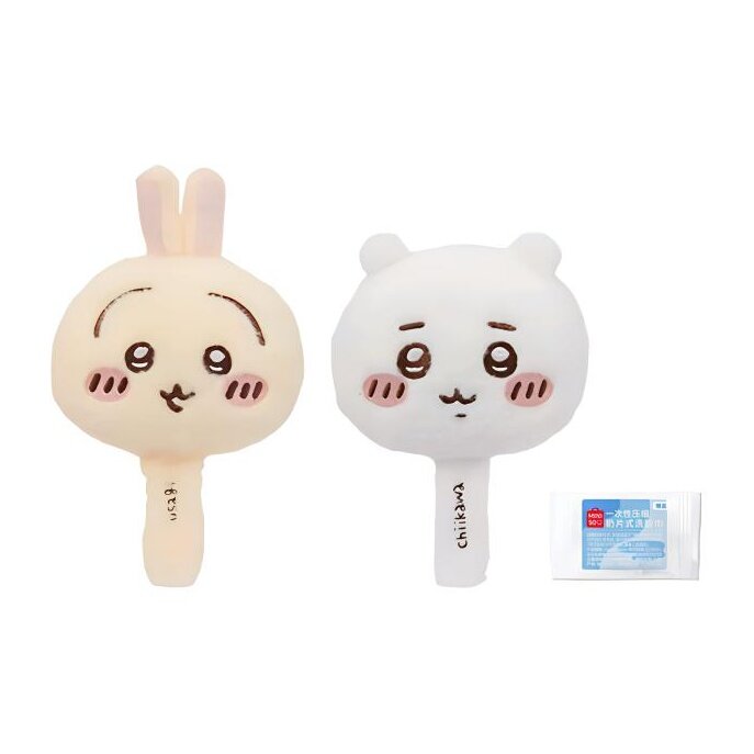 Зеркало-кукла для рук унисекс MINISO x Chiikawa, Usagi+Chiikawa (2 Pcs)+Facial Towel 1 Pc