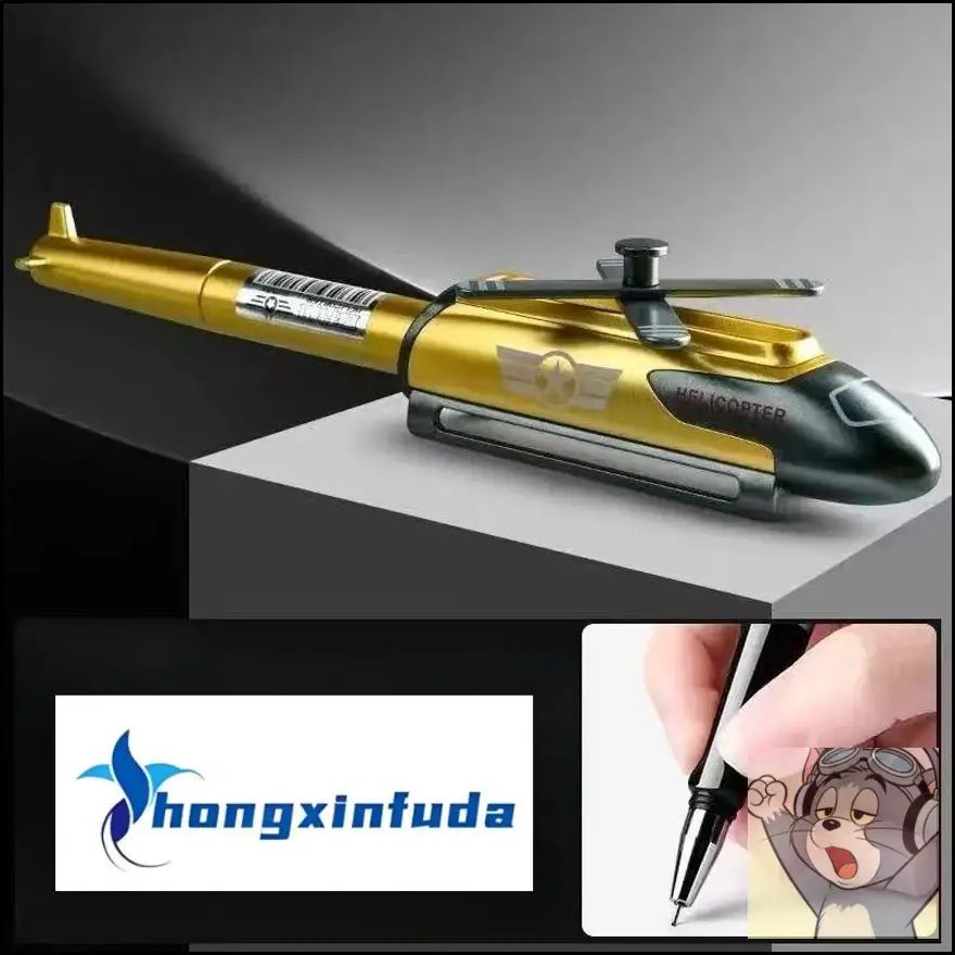 Hongxinfuda Набор шариковых ручек 0.5 мм черные чернила голубой корпус канцелярия для школы и офиса 1 шт