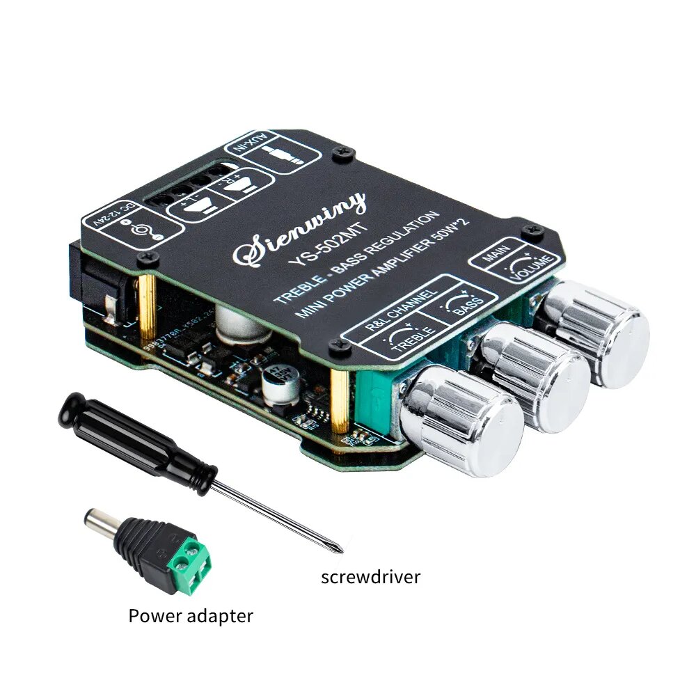 Усилитель звука 2.0 Bluetooth YS-502MT 50W*2