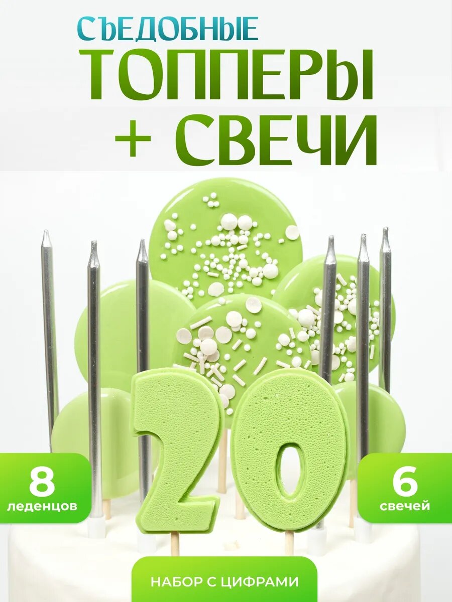 Топпер на торт 20 лет