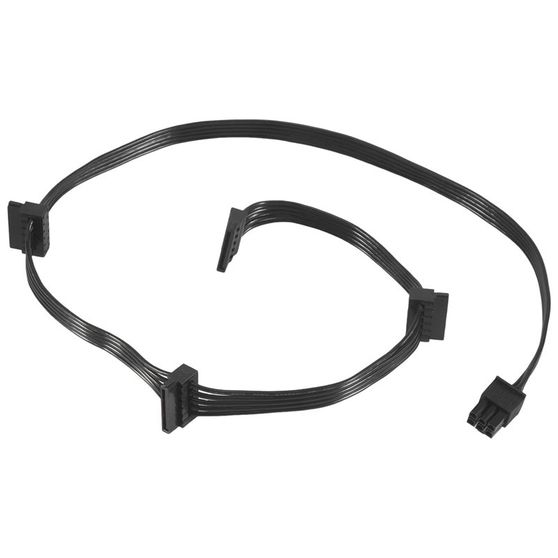 Кабель питания PCIe 6 Pin 1 к 4 SATA 15Pin для блоков питания Focus+/ MK3/ / P Series 850PX 750PX 650PX 550PX