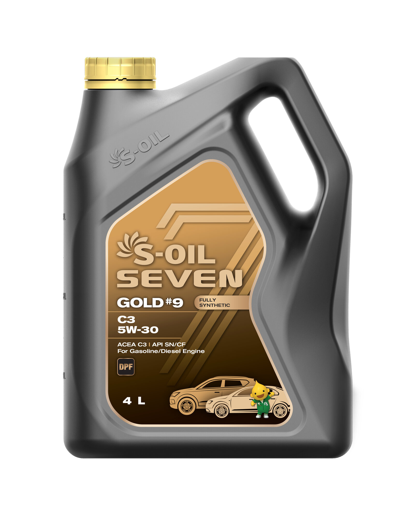 S-OIL SEVEN gold #9 c3 5W-30 Масло моторное, Синтетическое, 4 л