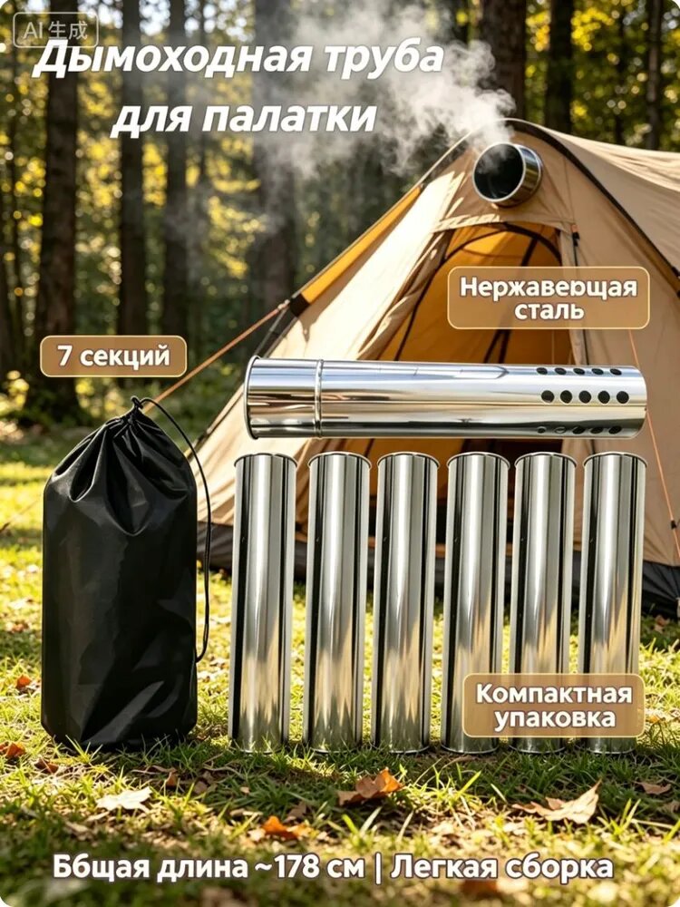 Дымоходная труба для палатки