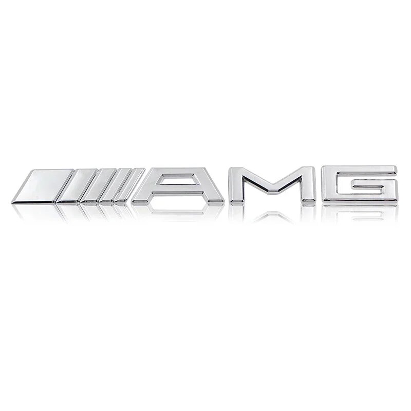 Эмблема AMG 3D из ABS-пластика, маленькая наклейка-логотип на консоль автомобиля для серебристый