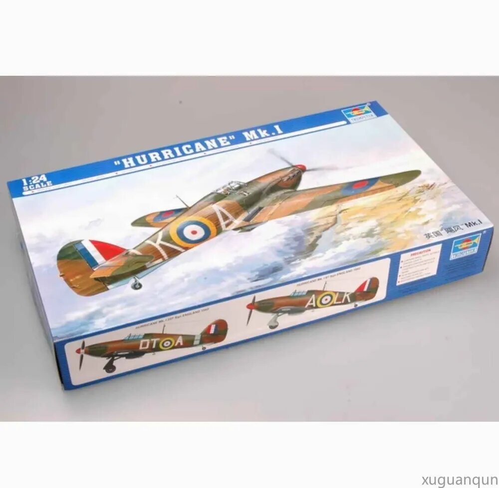 Trumpeter 02414 1/24 Военно - воздушные силы Великобритании Англия "Hurricane" Mk.I Ураган Mk.I сборная модель самолета
