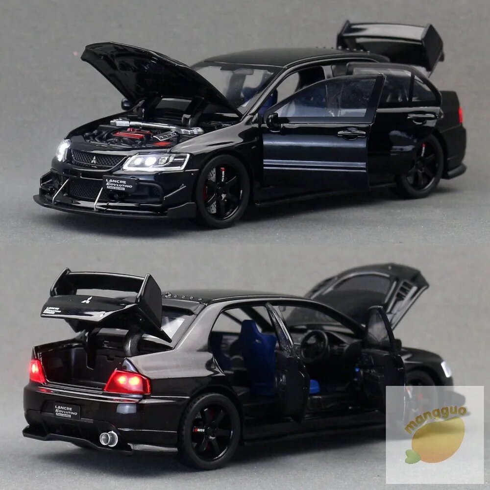 JDM Rally Racing DIECAST CAR 1/32 Коллекционная металлическая машина Mitsubishi Lancer Evolution EVO IX Final Edition